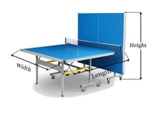 Ping Pong Table Size & Dimensions: What You Need to Know - TABLE TENNIS ...