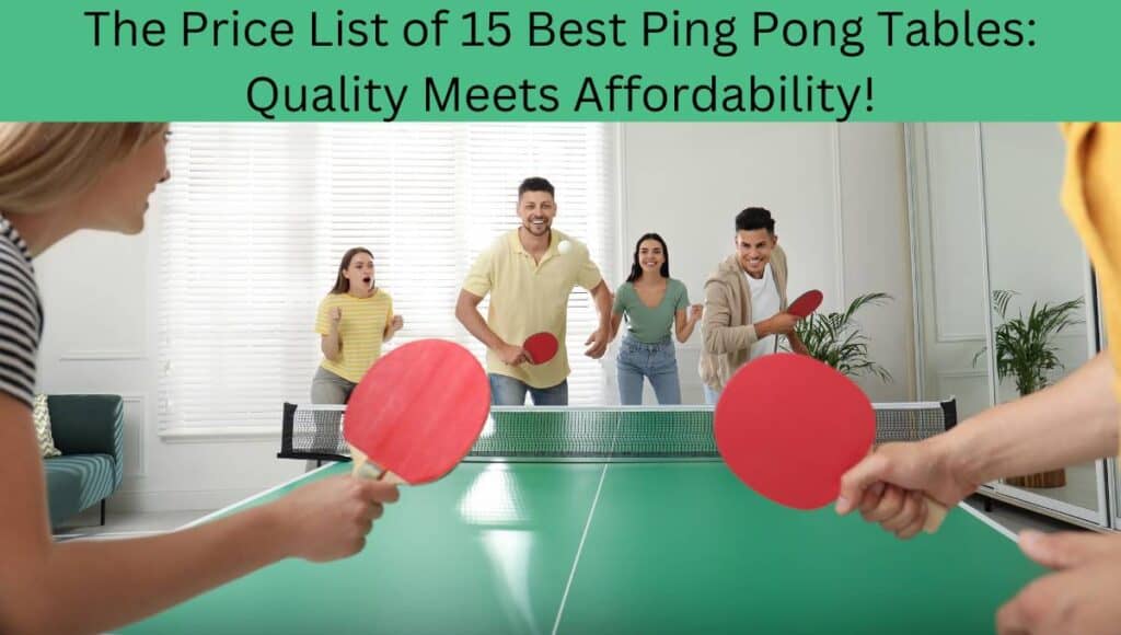 The 14 Best Ping Pong Tables in 2024 [Compared] - TABLE TENNIS ARENA