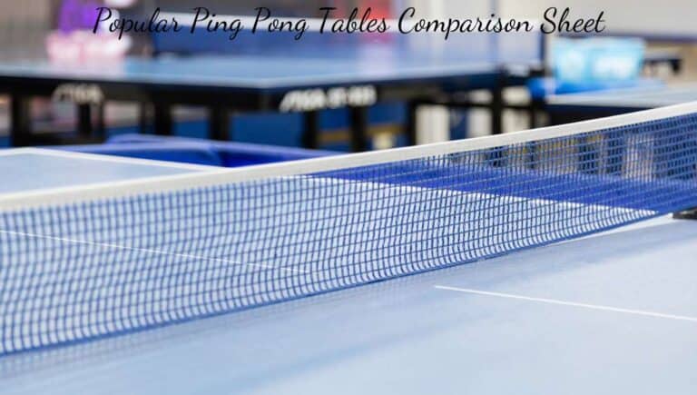 Ping Pong Table Size & Dimensions: What You Need to Know - TABLE TENNIS ...